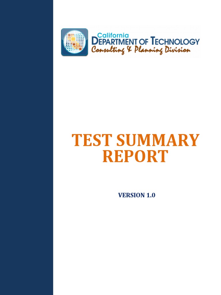 Test Summary Report | PDF | Use Case | Risk