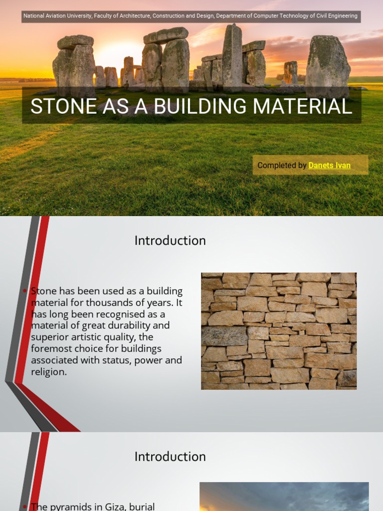 Stone as a Building Material Overview | PDF | Rock (Geology) | Slate