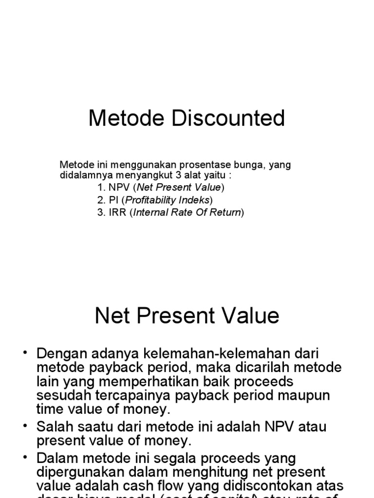 Contoh Soal Perhitungan NPV | PDF | Pengelolaan Keuangan & Uang ...