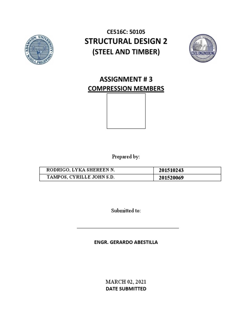 Structural Design 2: (Steel and Timber) | PDF | Column | Beam (Structure)