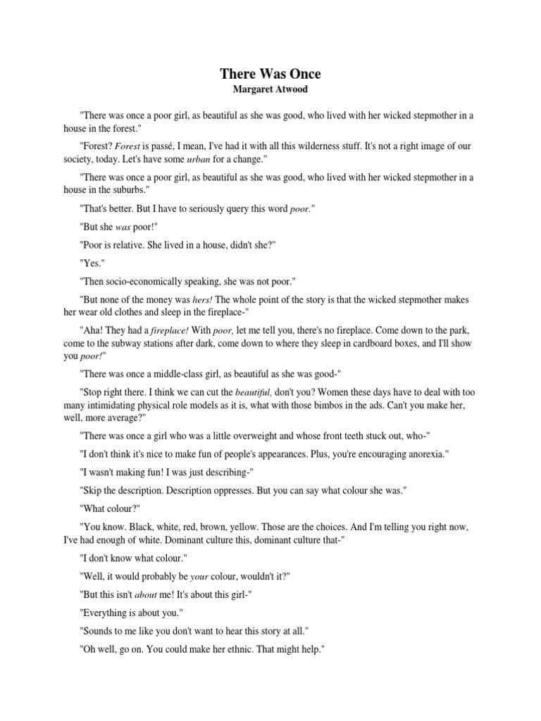 Margaret Atwood - There Was Once & Happy Endings | PDF