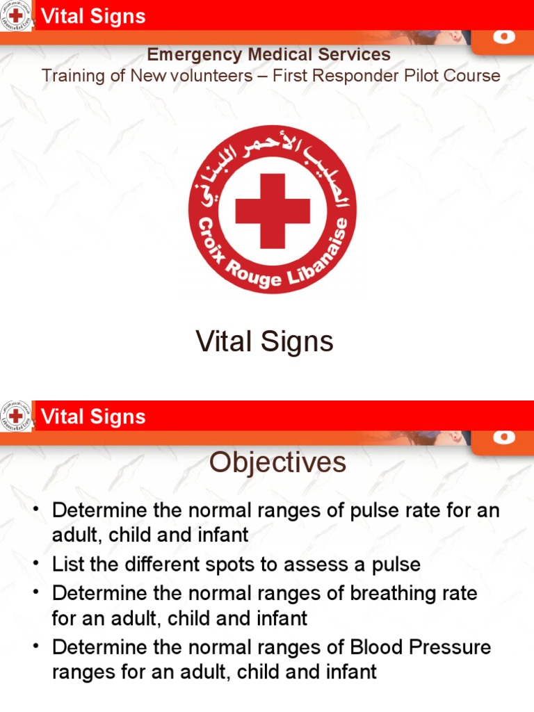 Vital SIgns - First Responder - August 2013 - v2.3 | Download Free PDF ...