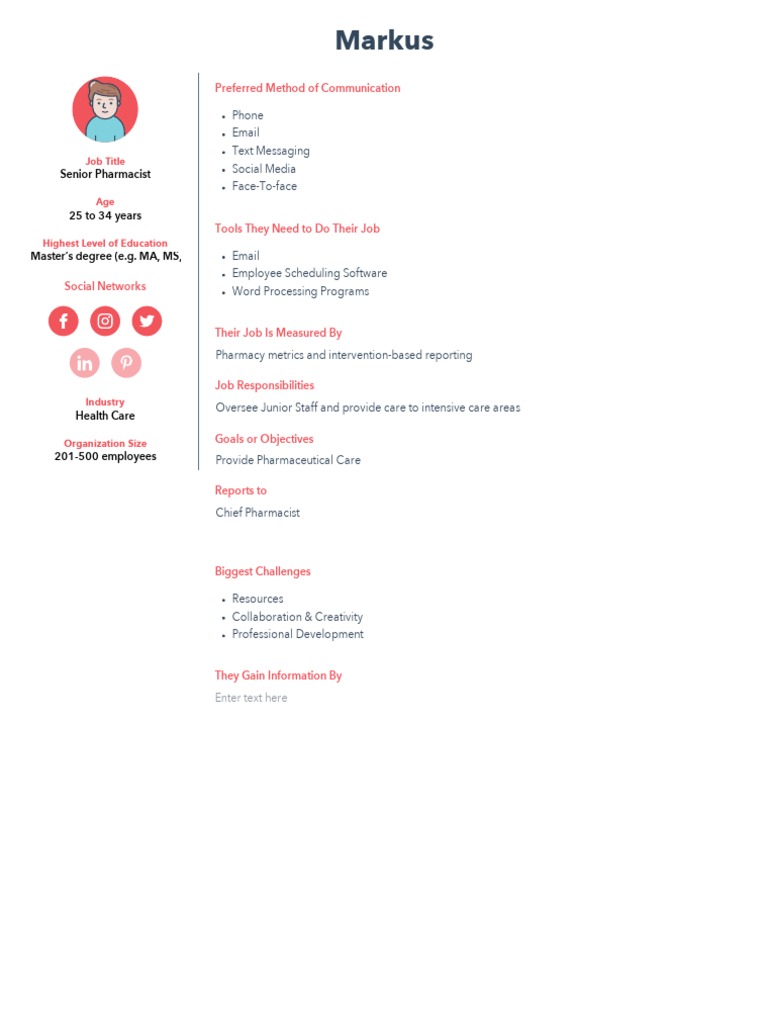 Senior Pharmacist Job Profile Overview | PDF