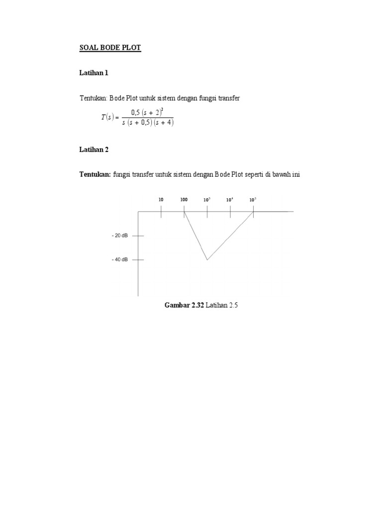 Latihan Bode Plot | PDF | Metode & Bahan Ajar | Komputer