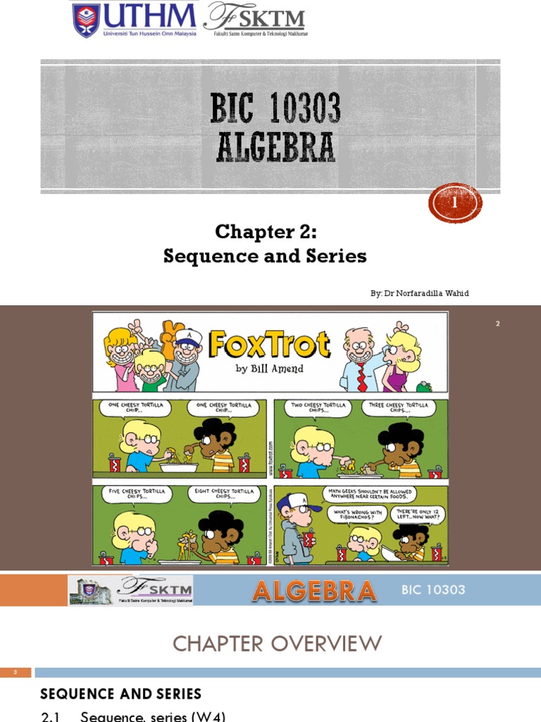 Chapter 2 Sequence Algebra | PDF | Summation | Sequence