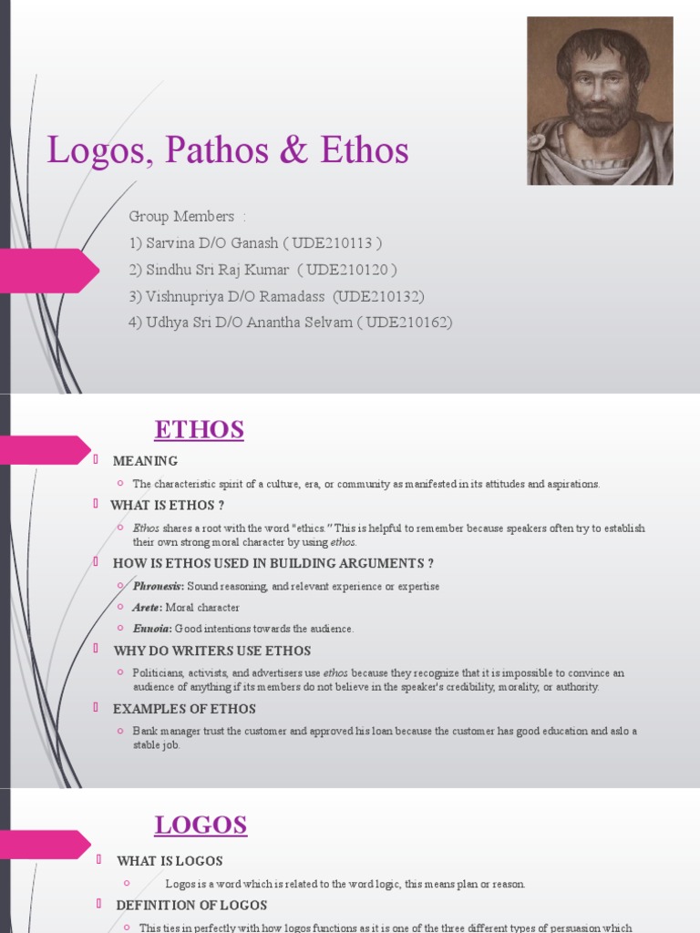 Logos, Pathos & Ethos (Edited) | PDF | Logos | Persuasion