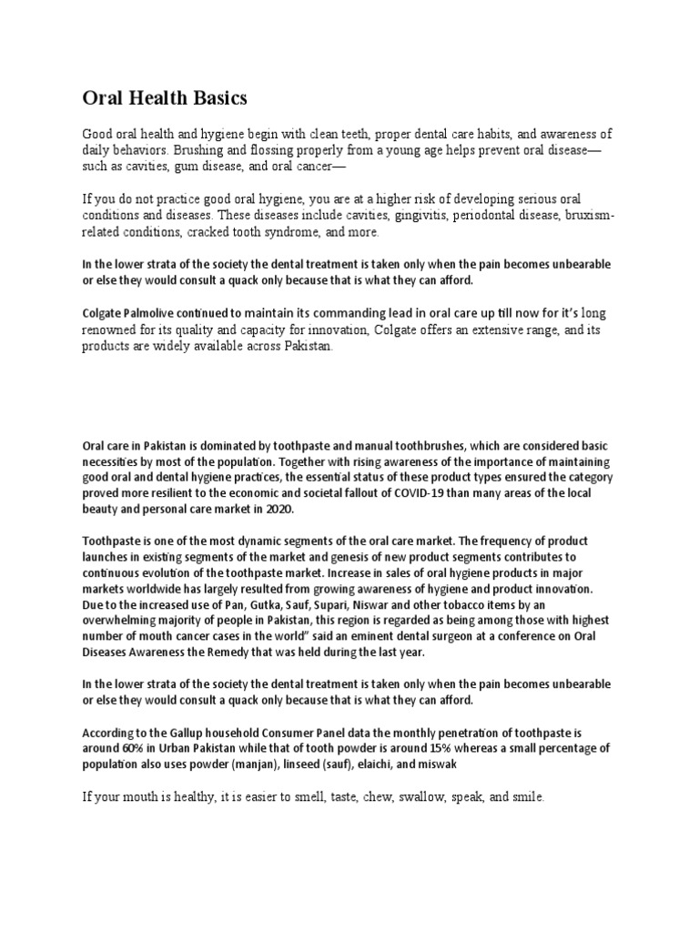 Colgate Data For | PDF | Oral Hygiene | Mouth