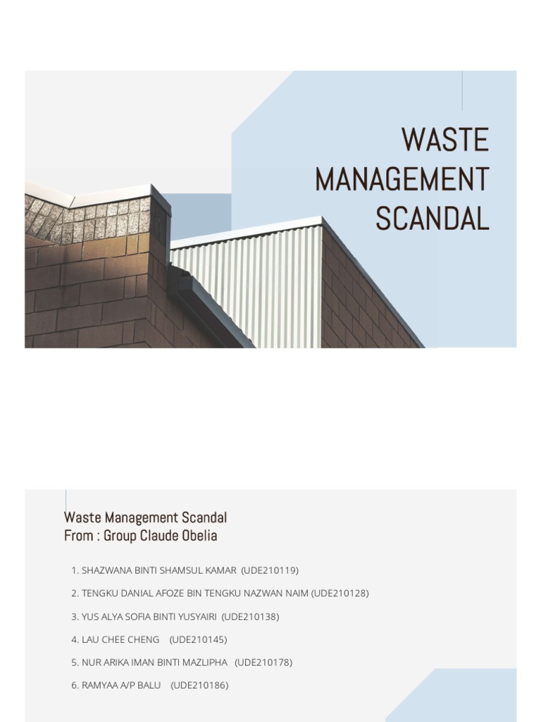 The Rise and Fall of Waste Management: An Analysis of a Major ...