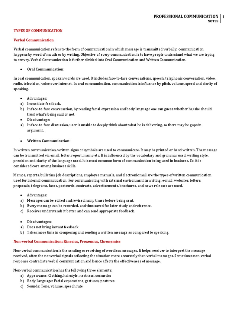 Exploring the Dimensions of Verbal and Non-Verbal Communication | PDF ...