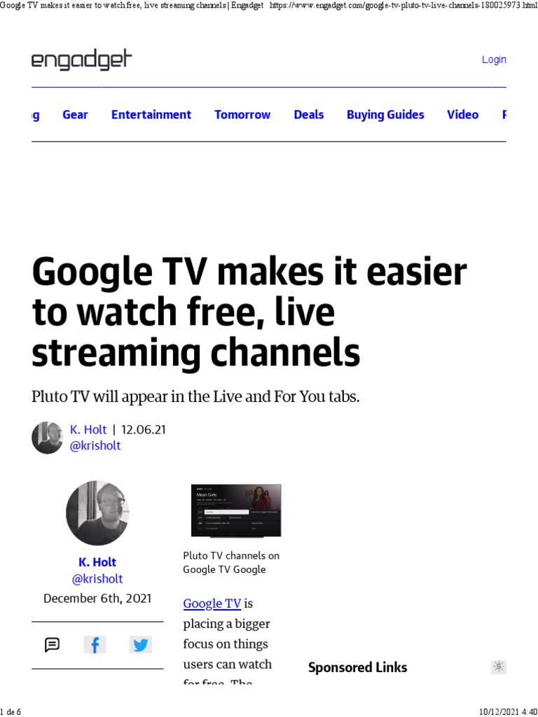 Google TV Makes It Easier To Watch Free, Live Streaming Channels ...