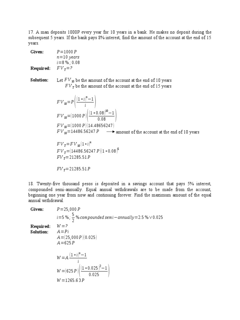 Given:: P 1000 P N 10 Years I 8 % 0.08 FV ? | PDF | Interest | Trade