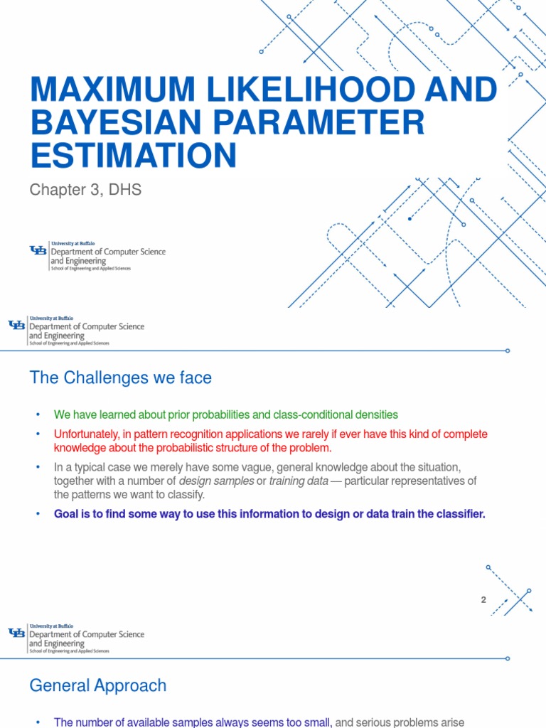 Maximum Likelihood And Bayesian Parameter Estimation Chapter 3 Dhs Pdf Normal Distribution