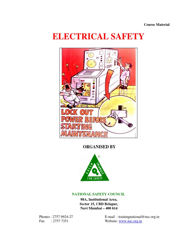 Electrical Safety Course by NSC | PDF | Construction | Welding