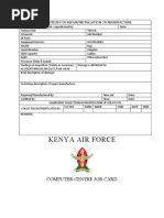 Machine History Card: Format No. | PDF