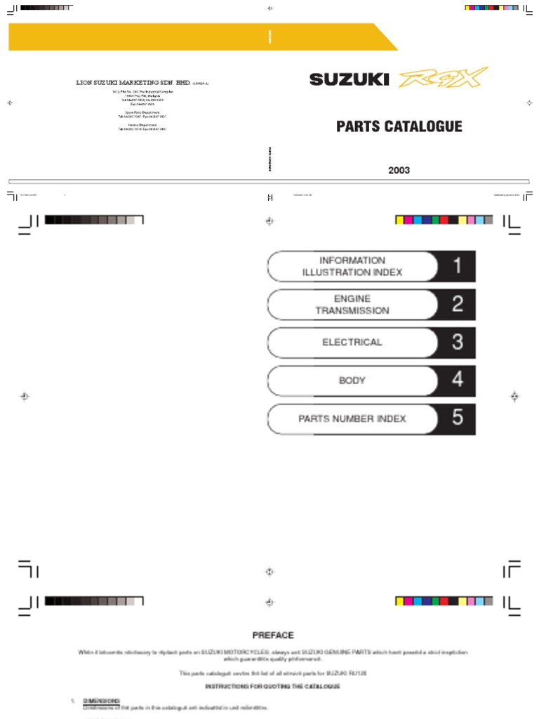 Part Catalogue Suzuki RGX | PDF | Screw | Piston