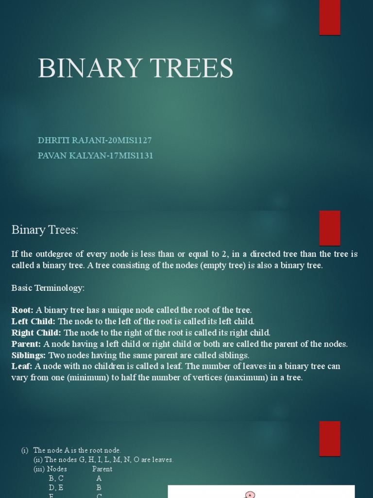 Binary Trees - Dhriti &pavan | PDF | Computer Programming | Information Retrieval