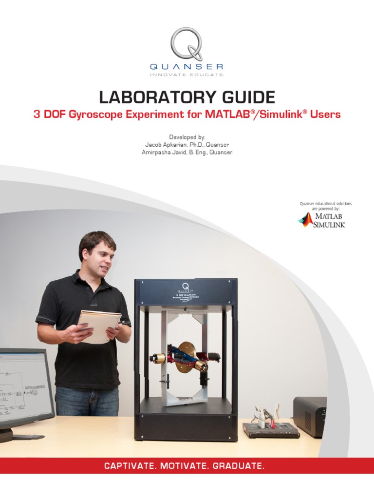 Laboratory Guide: 3 Dof Gyroscope Experiment For Matlab /simulink Users ...