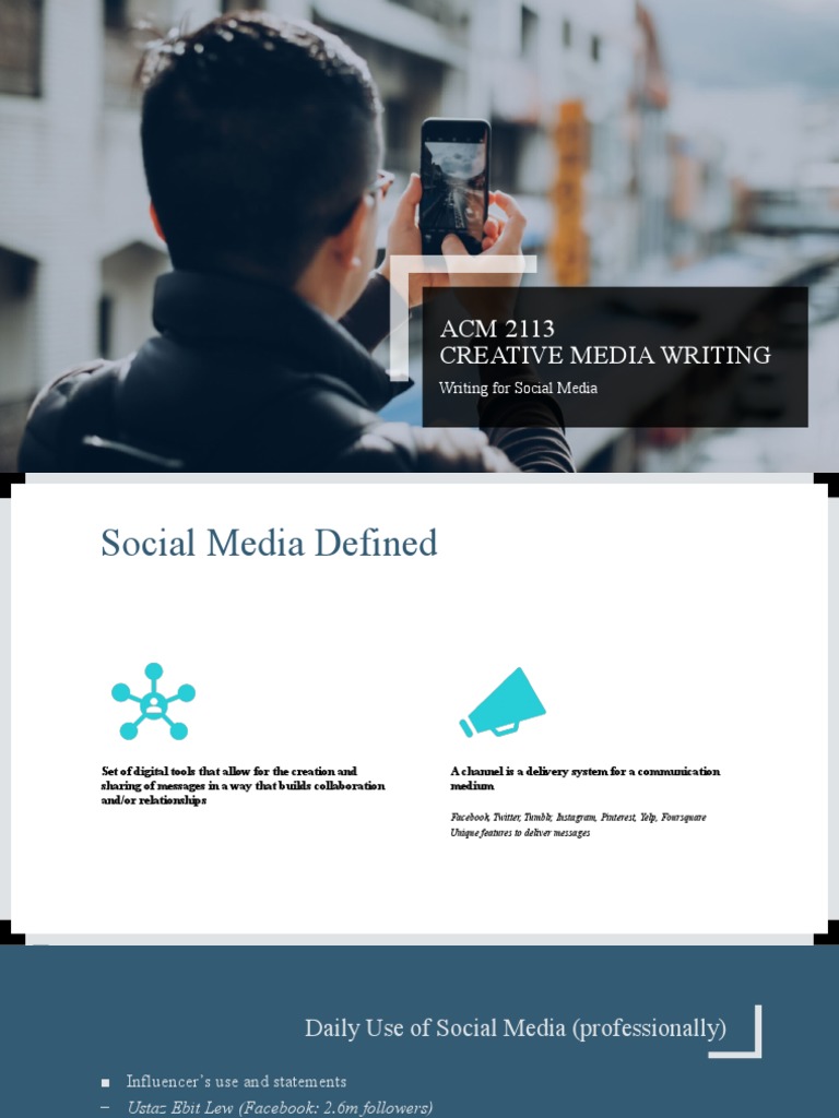 Writing Strategies for Social Media | PDF | Popular Culture & Media ...