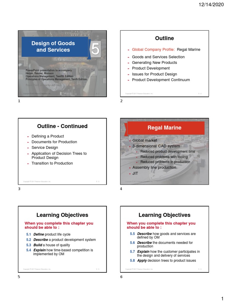 05 Design of Goods and Services | PDF | Business | Product Lifecycle