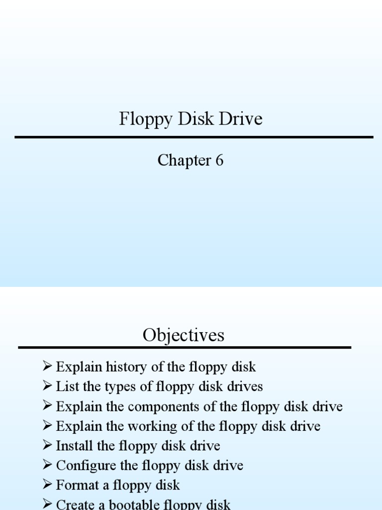 Floppy Disk Drive: Functions and Features | PDF | Floppy Disk | Disk ...