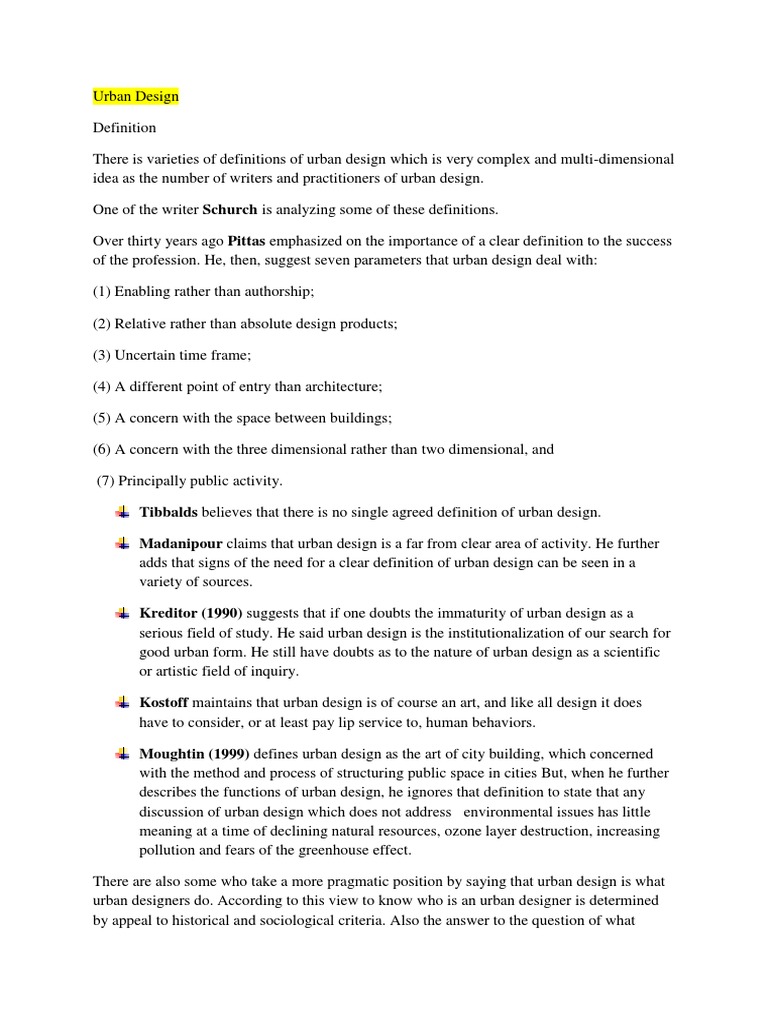 Urban Seminar | PDF | Sustainability | Urban Design