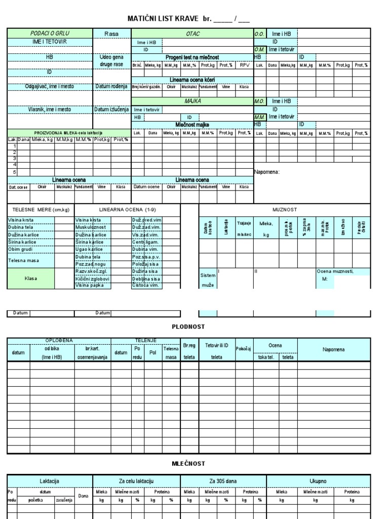 MATICNI-LIST - Novi | PDF