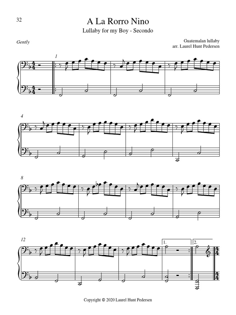 A La Rorro Nino: Lullaby For My Boy - Secondo | PDF