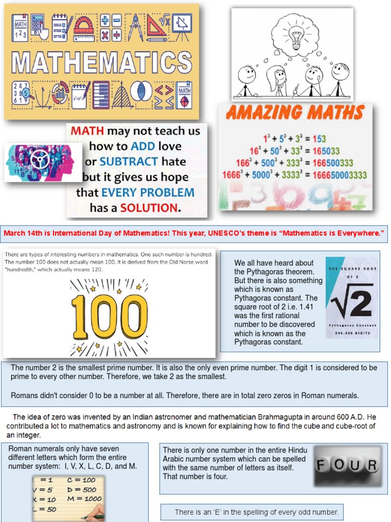 Maths Facts | PDF | Numbers | Mathematics