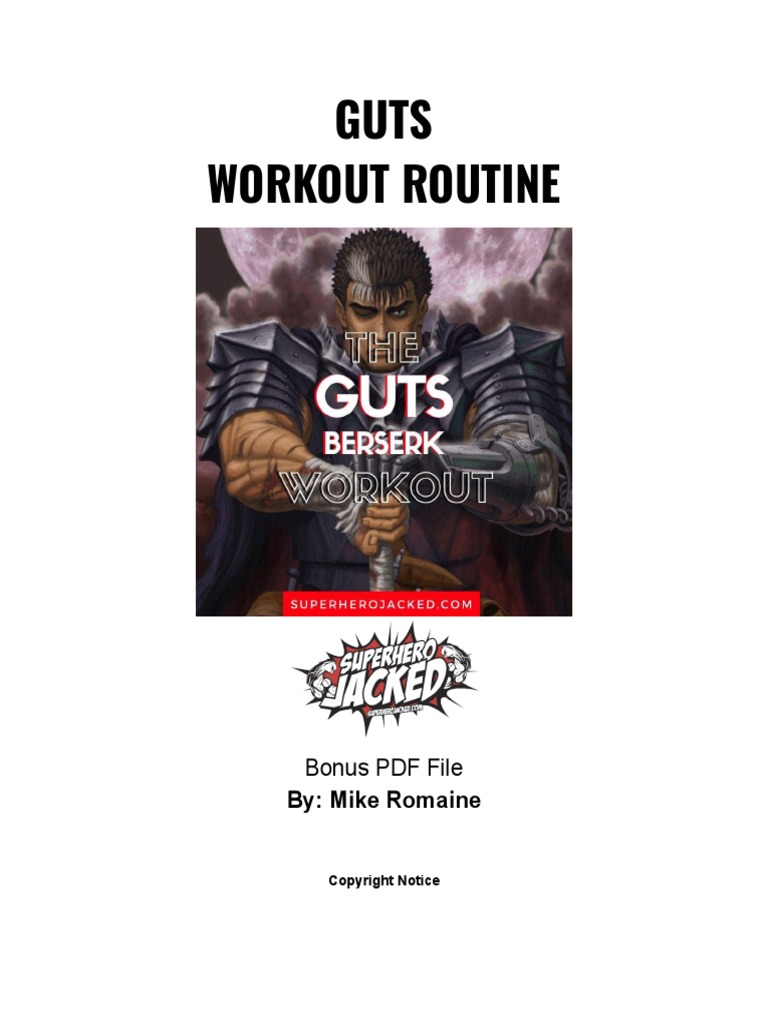 Guts Workout PDF | PDF | Kettlebell | Weight Training