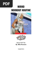 Garou Workout PDF | PDF | Weight Training | Recreation