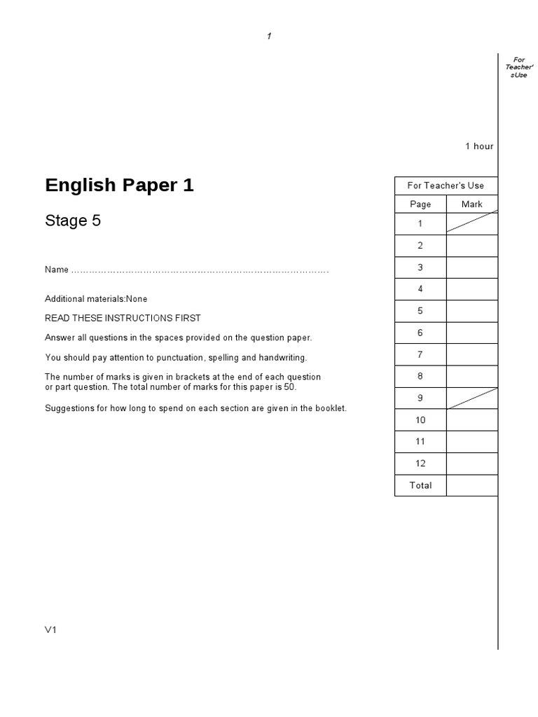 Year 5 English Exam Tui 2021 | PDF | Silk | Adjective