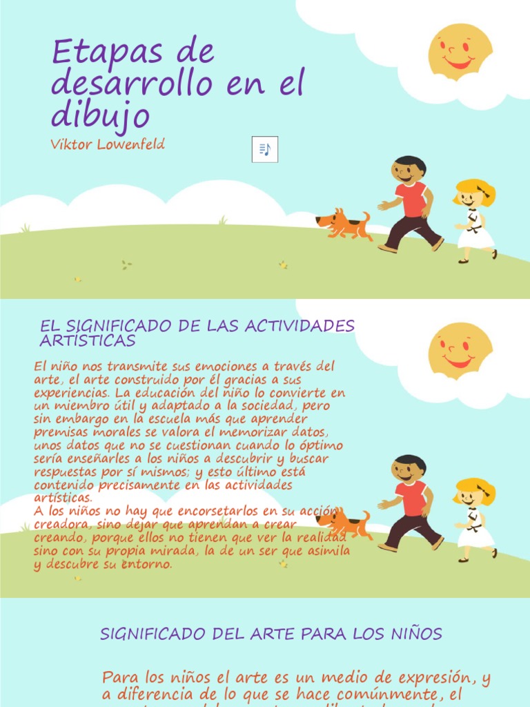 Etapas del desarrollo del dibujo infantil según Viktor Lowenfeld | PDF ...