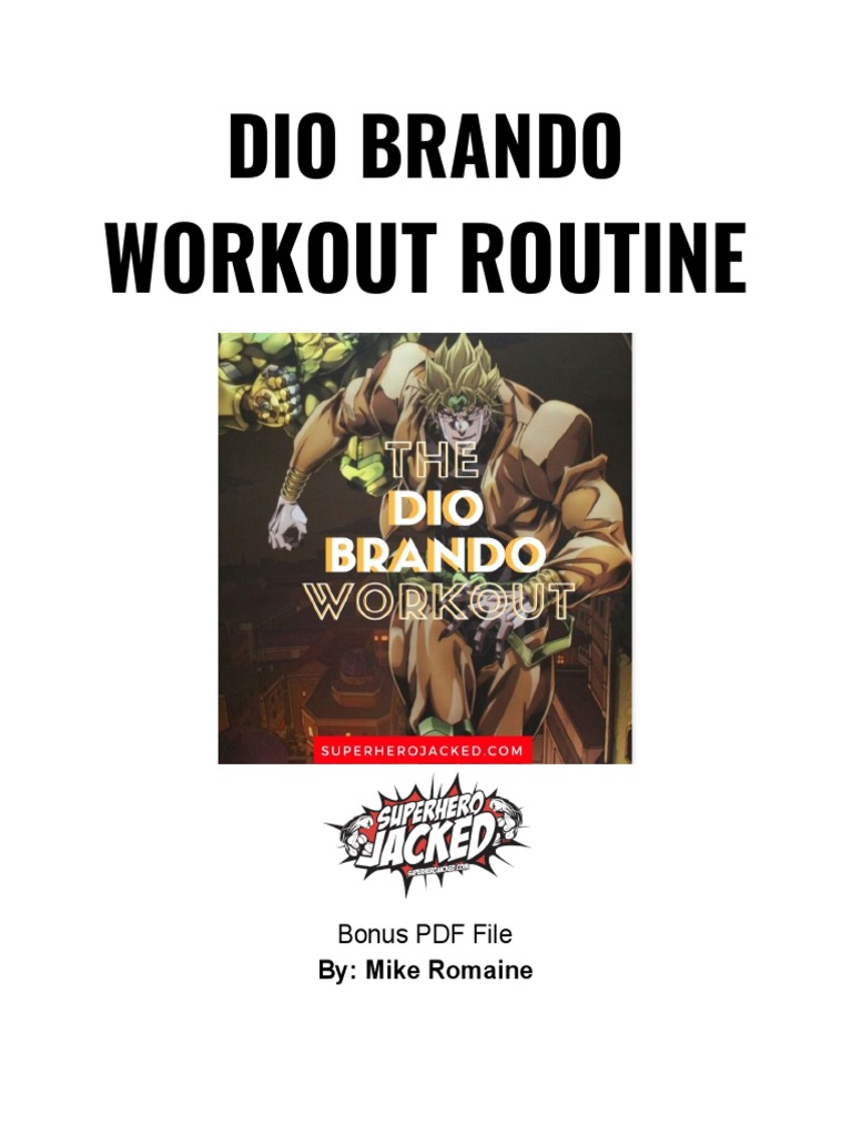 Dio Brando Workout PDF | PDF | Kettlebell | Recreation