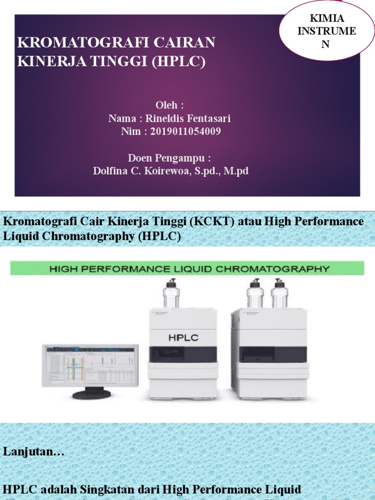 Kimia Instrumen (HPLC) | PDF