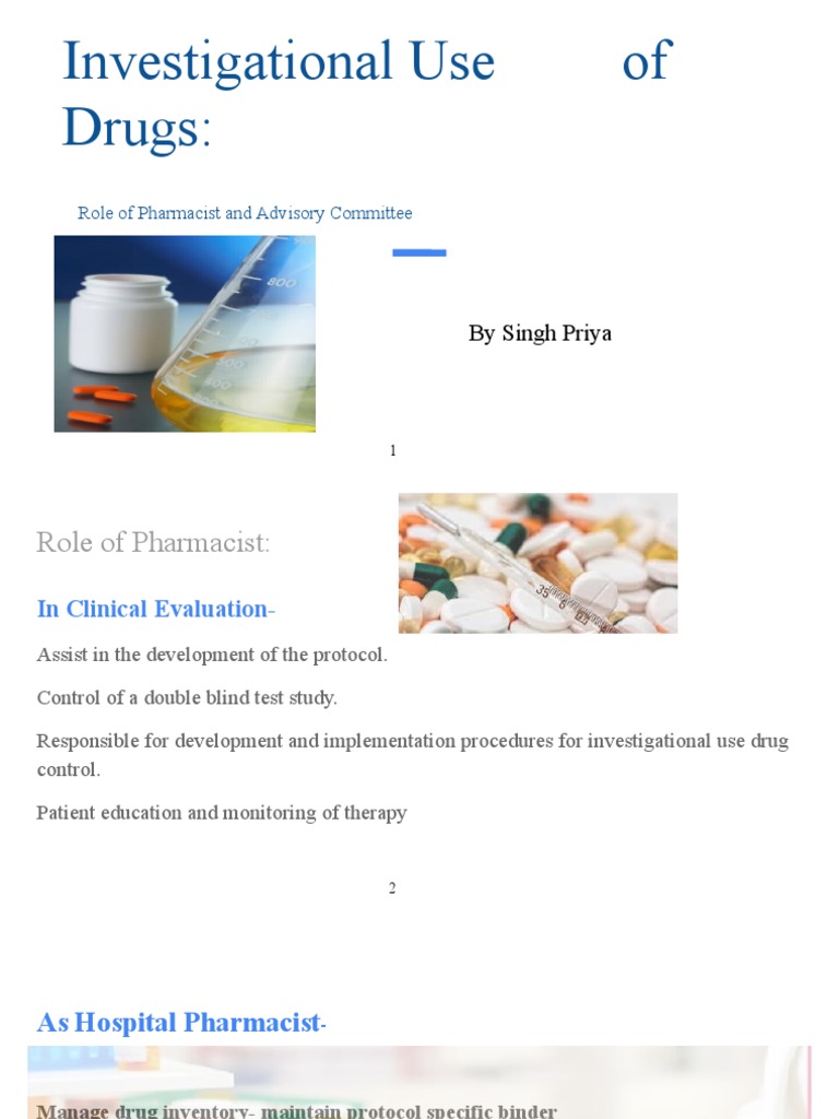 Investigational Use of Drugs | PDF | Pharmacy | Food And Drug ...