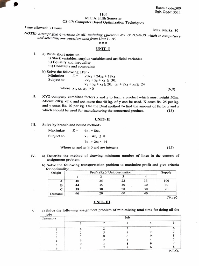 Operations Research | Download Free PDF | Linear Programming | Mathematical Optimization