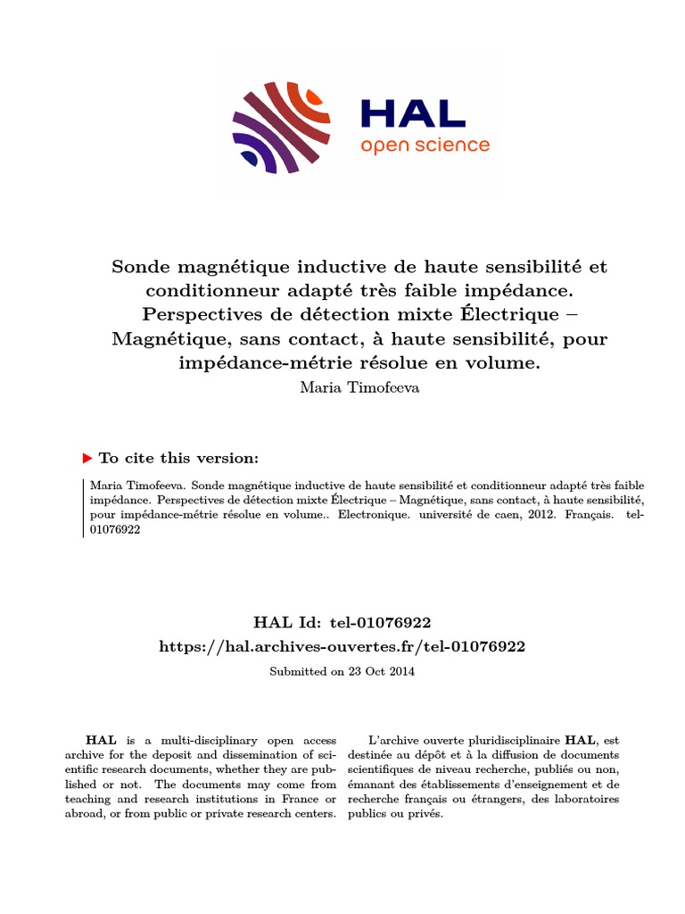 ManuscritTheseFinal Maria TIMOFEEVA | Descargar gratis PDF | Champ ...