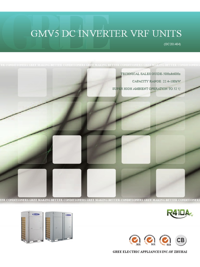 165 GMV5 DC Inverter VRF Unitsindoor TSG | PDF | Electric Motor | Power Inverter