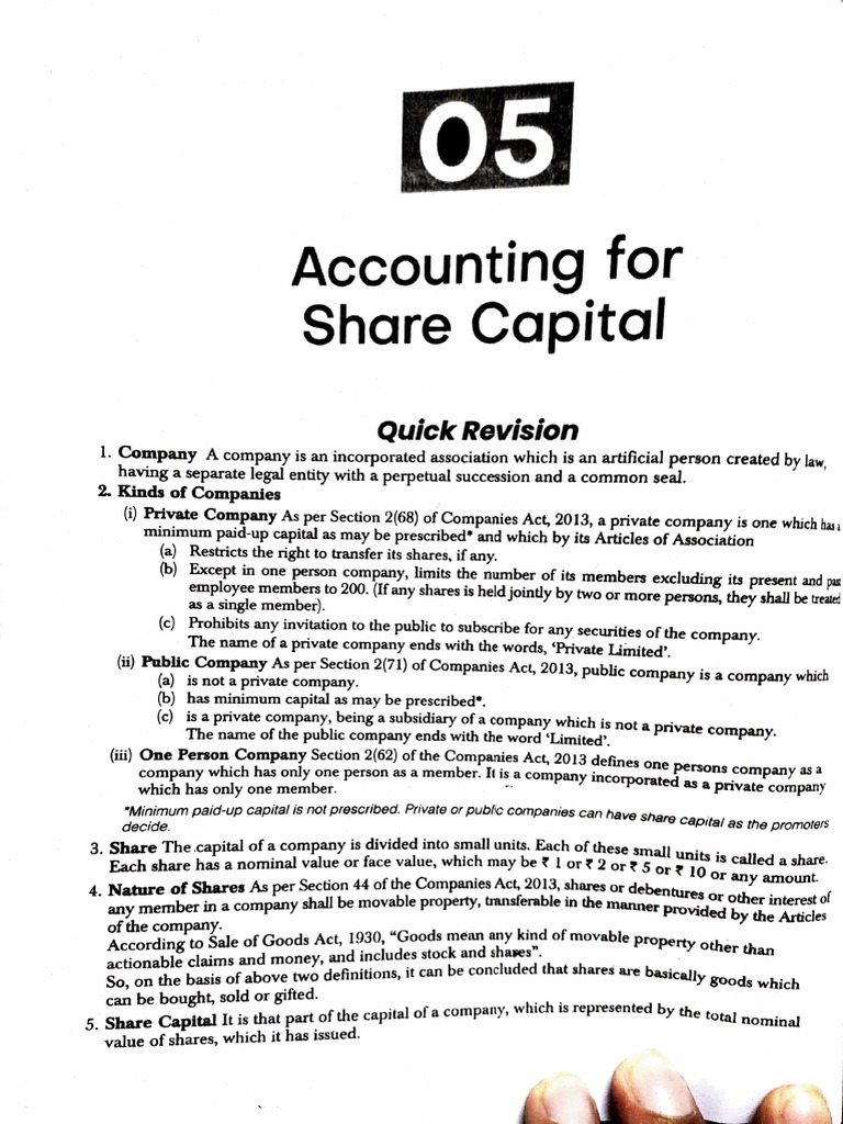 Accounting For: Share Capital | PDF | Option (Finance) | Dividend