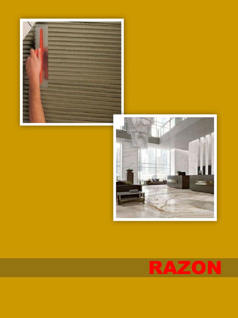 High-Performance Tile Adhesive Razon A1 | PDF | Adhesive | Tile