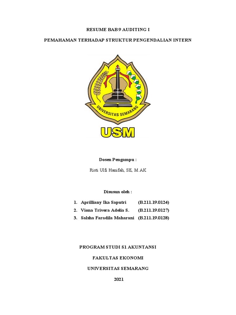 Resume Kel 7 Bab 09 Auditing I | PDF