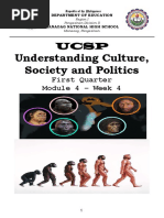 q1 Shs Ucsp Module 4 | PDF | Homo | Human