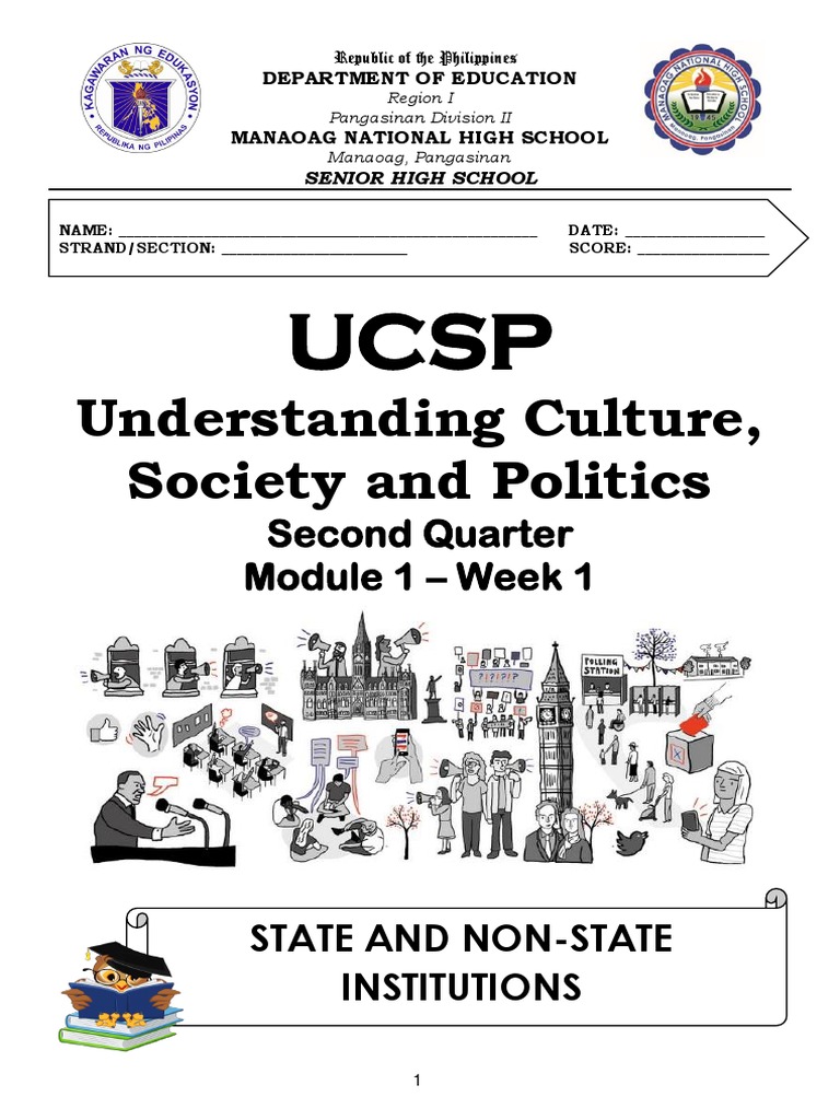Ucsp Q2 Module-1-7 | PDF | Cooperative | Social Status