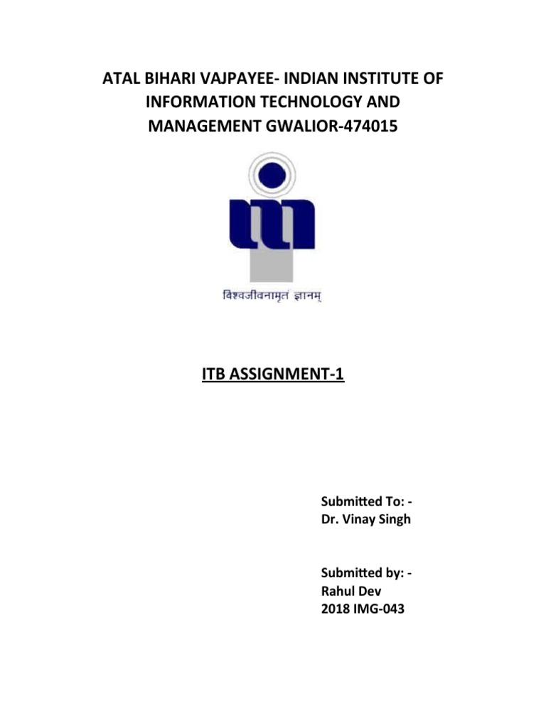 ITB Assignment | PDF | Electronic Data Interchange | Strategic Management
