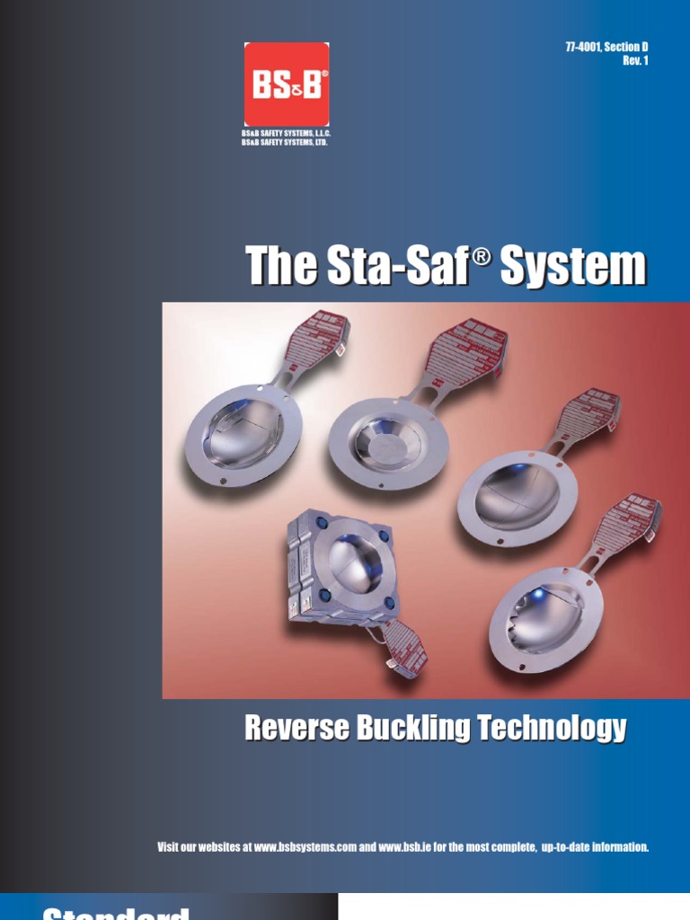 BS&B Sta-Saf Catalog | PDF | Pipe (Fluid Conveyance) | Valve