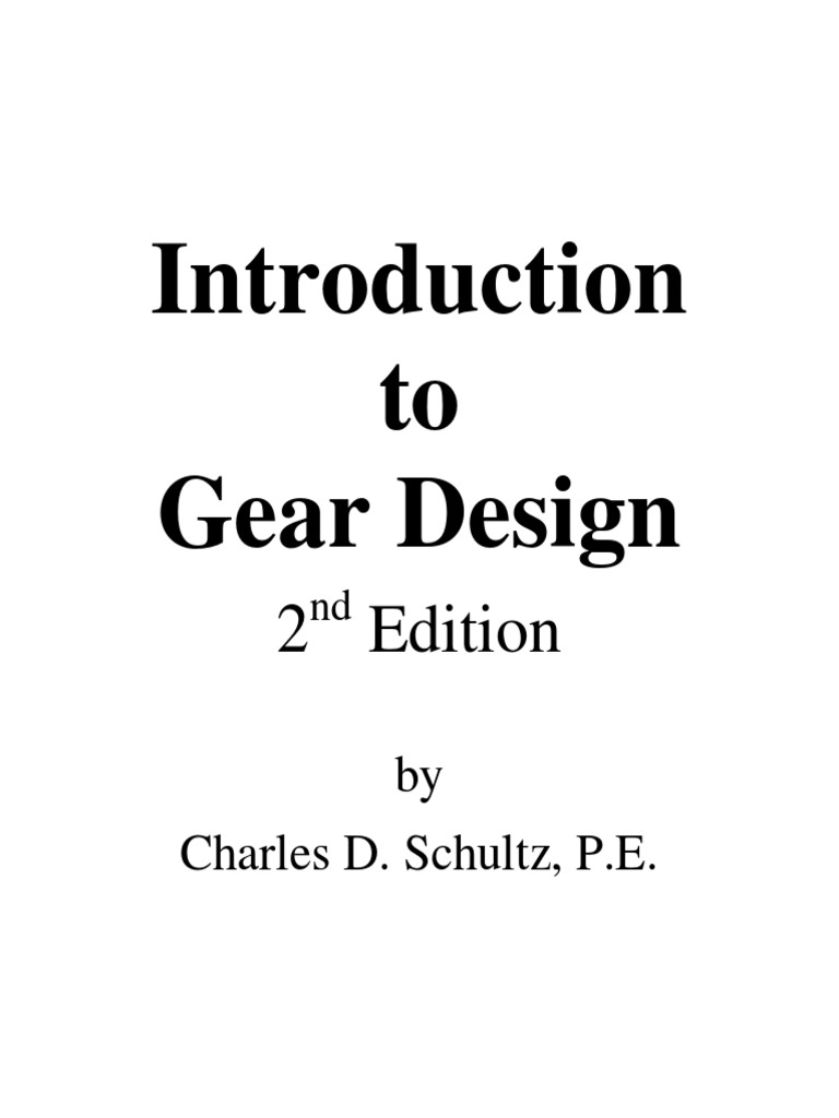 To Gear Design: 2 Edition | PDF