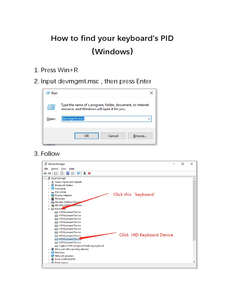 How To Find Your Keyboard's PID | PDF