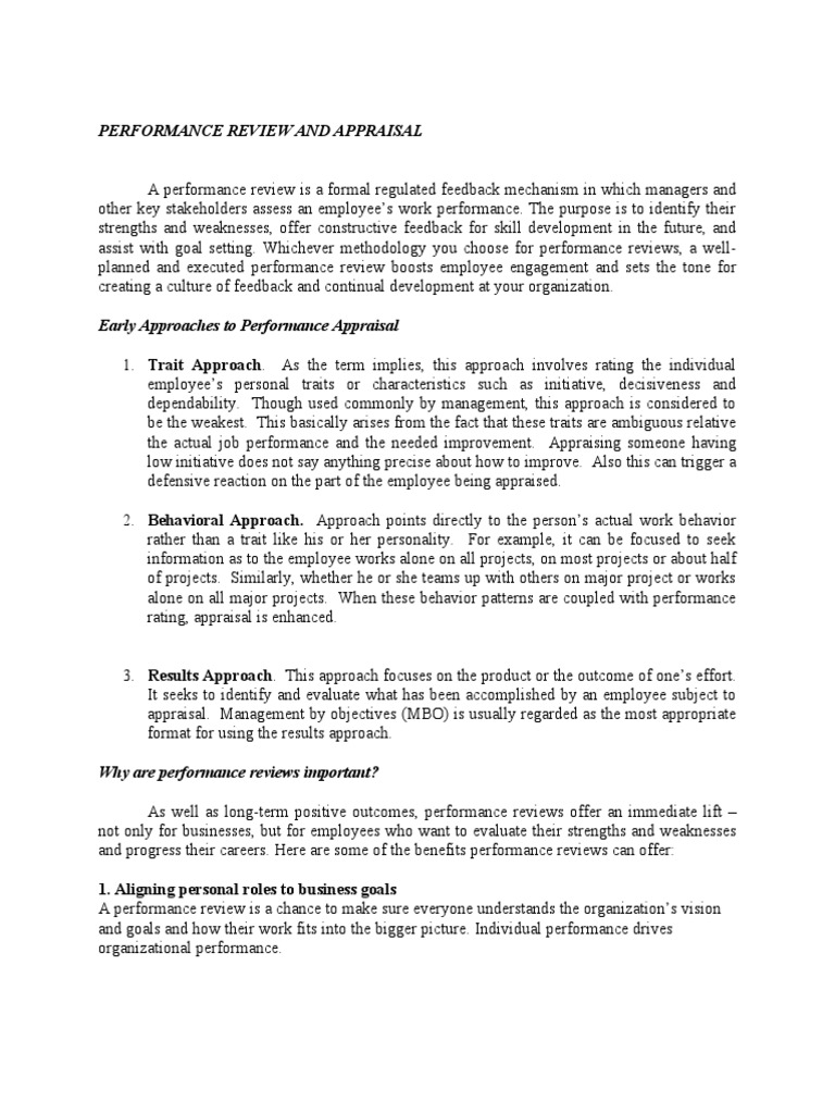 MODULE 5 Performance Review and Appraisal | PDF | Performance Appraisal ...