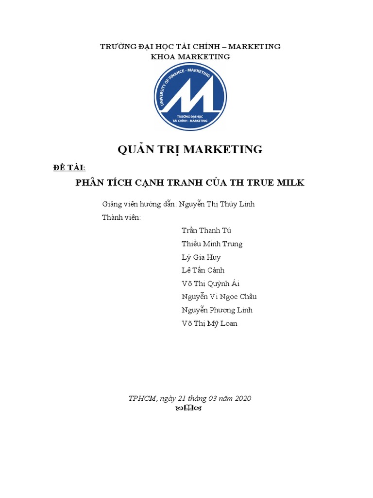 Phân Tích C NH Tranh C A TH True Milk | PDF