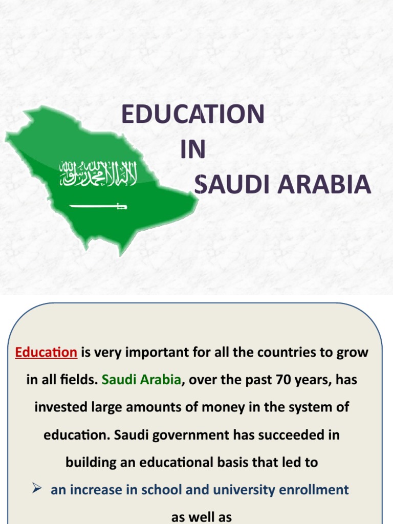 An Overview of Saudi Arabia's Education System: Stages, Reforms, and ...